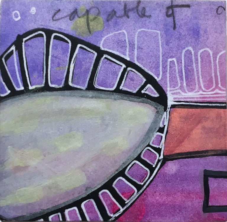 Catherine Hart - Mini Token, Acrylic, Gouache, and Graphite on Wood ...