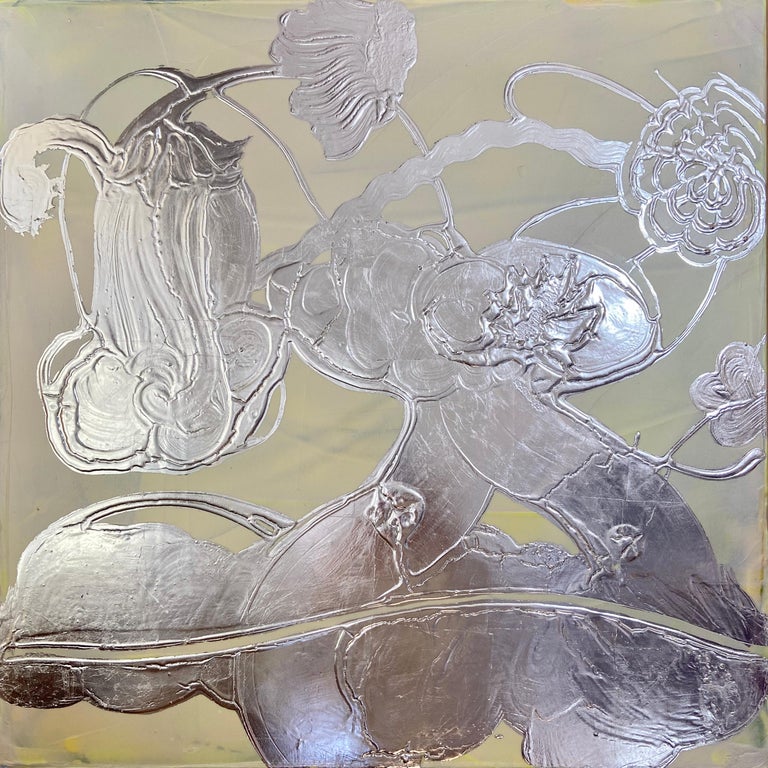 Catherine Howe - White Opal Painting (Citron and Silver) For Sale at ...