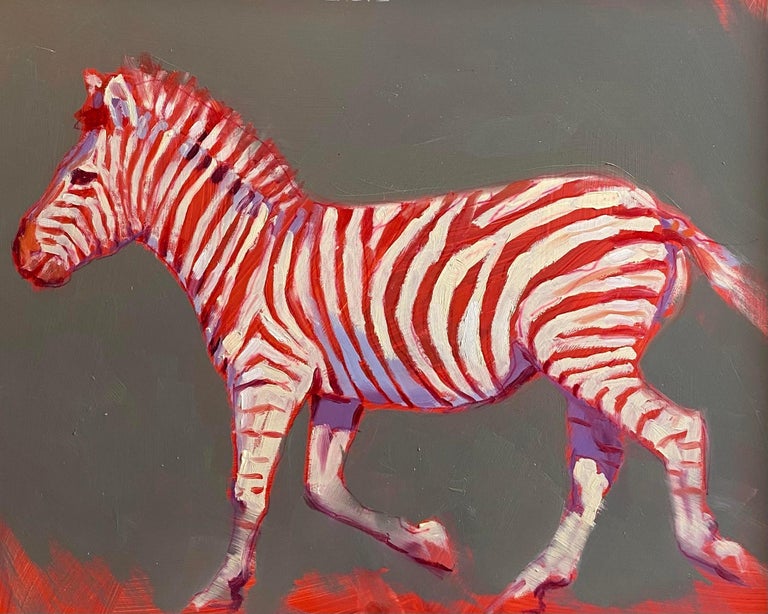 Catherine Ingleby – „Zebra Trotting - Abstrakte expressionistische Tier ...