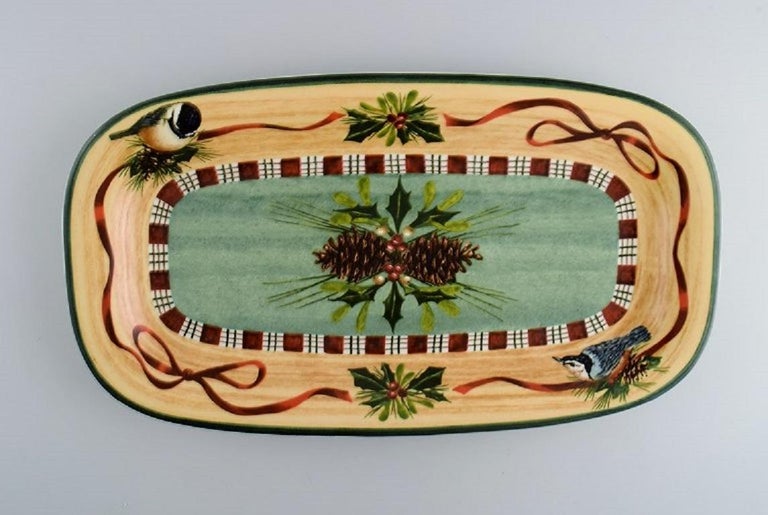 Catherine McClung for Lenox. "Winter greetings". Six oblong dishes For ...