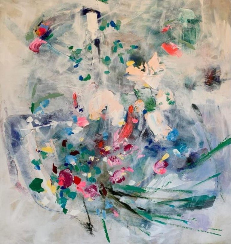 Catherine Pennington-Meyer - Riverbank, original painting, abstract ...