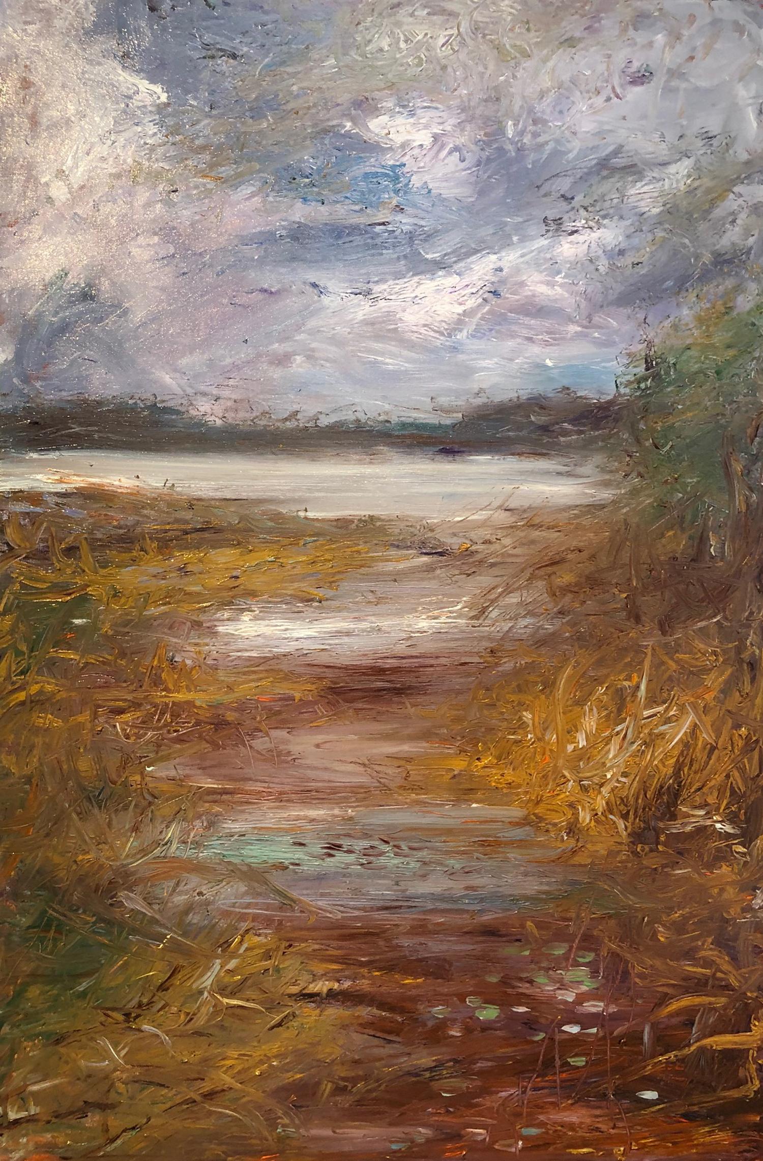 Catherine Picard-Gibbs - "The Dark Pond", oil painting, landscape ...