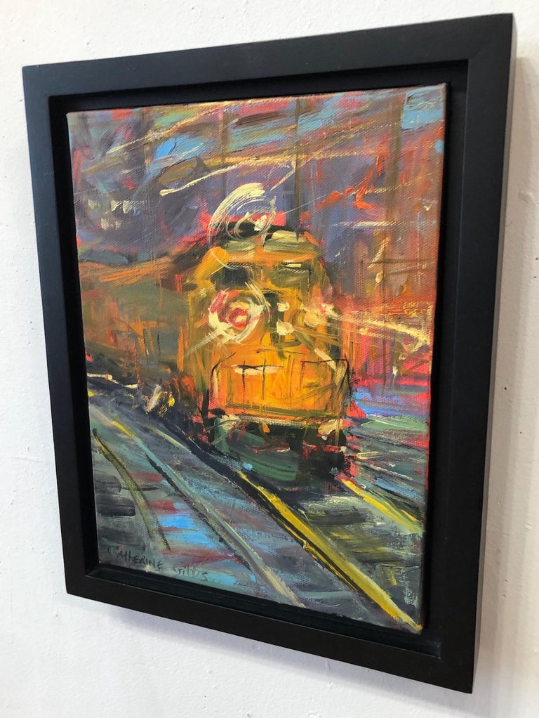 Catherine Picard-Gibbs - "The Yellow Engine", oil painting ...