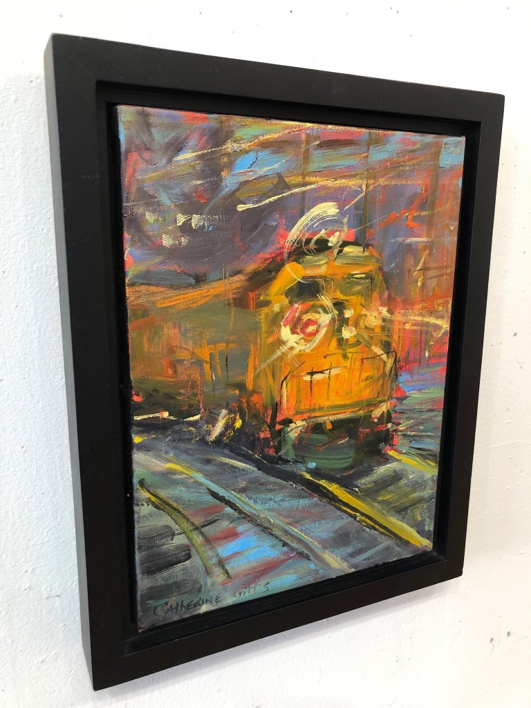 Catherine Picard-Gibbs - "The Yellow Engine", oil painting ...