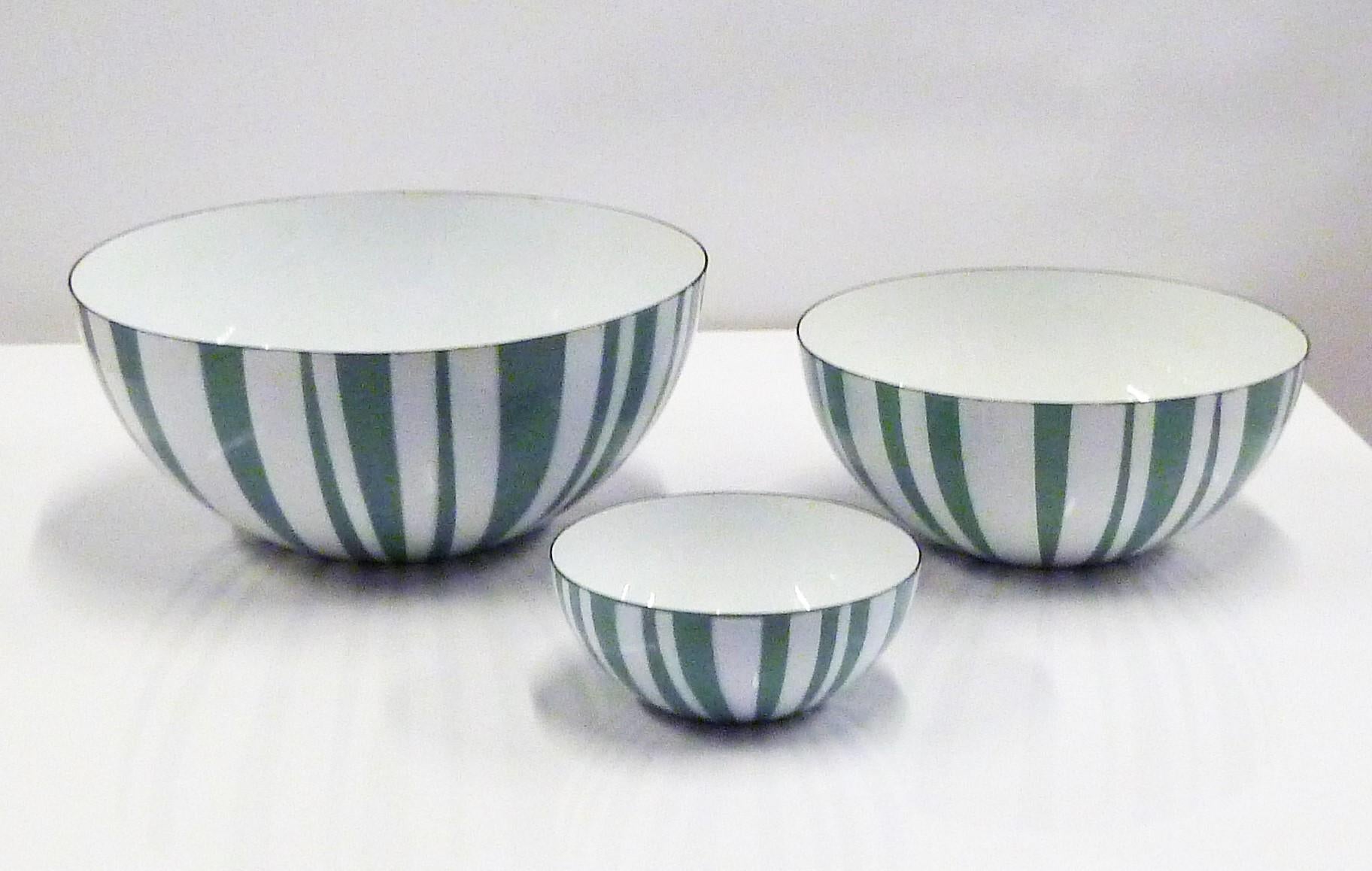 Cathrineholm 3 Stripes Nesting Stacking Bowls, Grete Prytz Kittelsen ...
