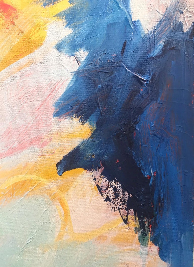 Cathy Bennigson - "T's and O's" Bright Colorful Large Expressionist Ptg ...