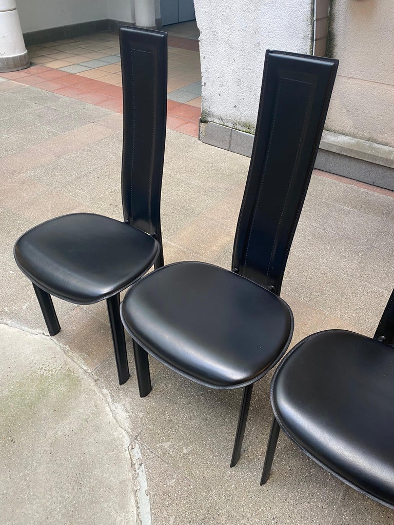 Cattelan Italia Suite of 4 Chairs, Circa 1980 For Sale at 1stDibs