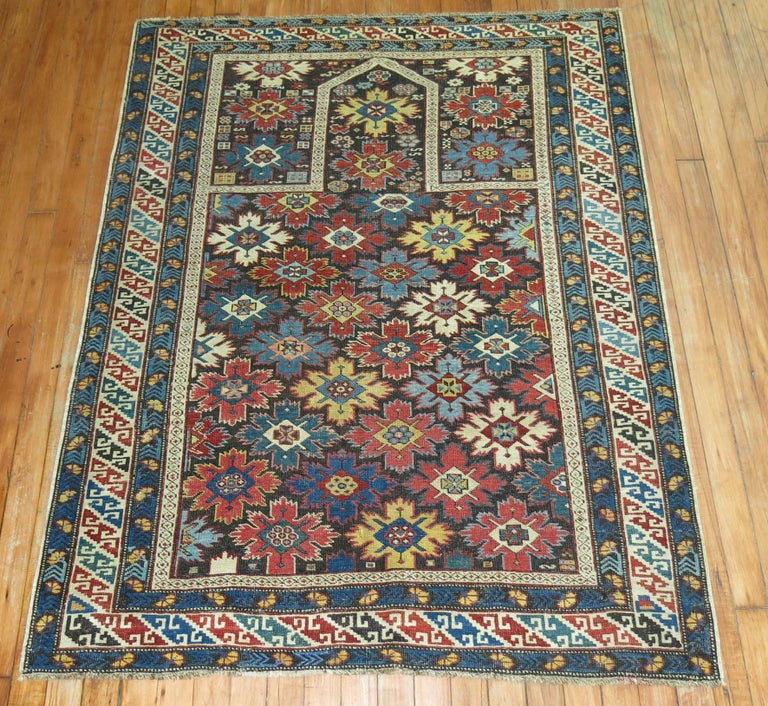 Caucasian Antique Kuba Prayer Rug at 1stDibs