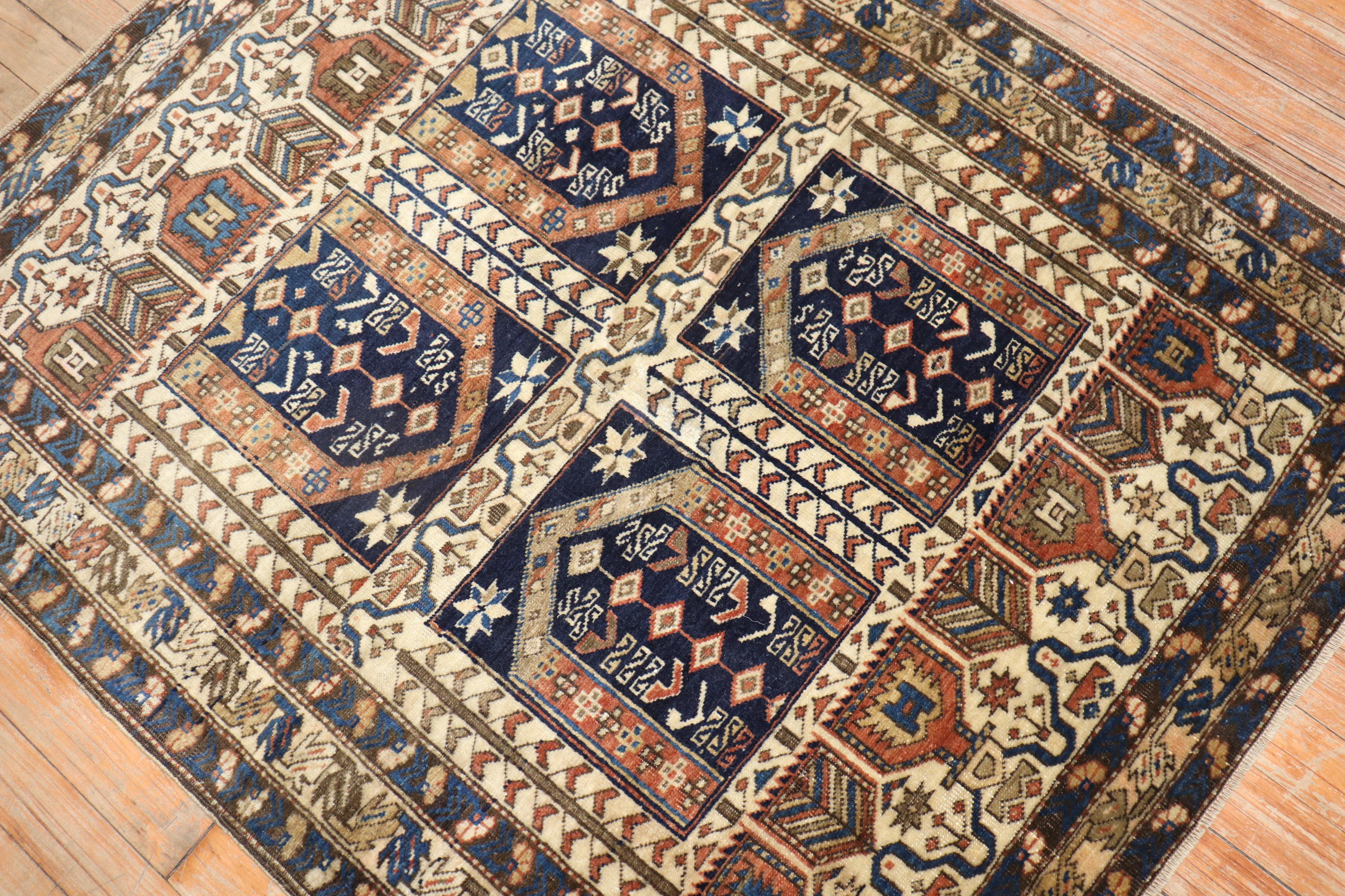 Caucasian Kuba Mini Antique Prayer Rug For Sale at 1stDibs