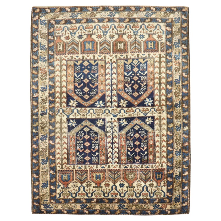 Caucasian Kuba Mini Antique Prayer Rug For Sale at 1stDibs