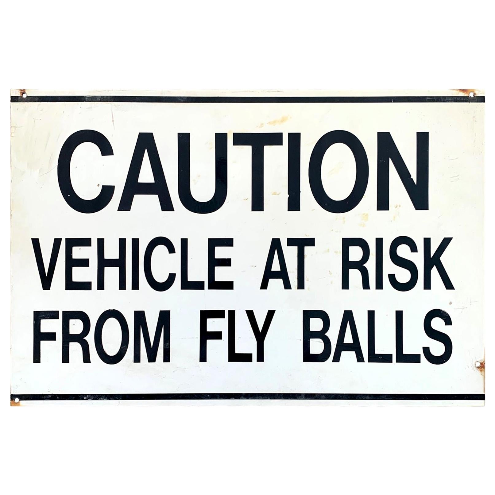 Vintage Caution Sign - For Sale on 1stDibs