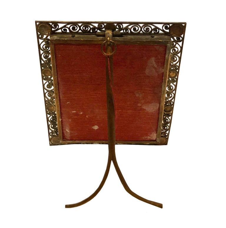 Cavalier Soldier Picture in Bronze and Pearl Frame For Sale at 1stDibs