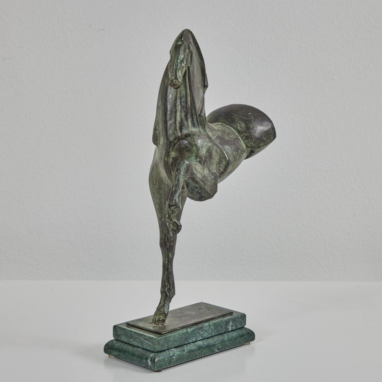 "Cavallo" Bronze on Marble by Claudio Nicoli '1958-' For Sale at 1stDibs