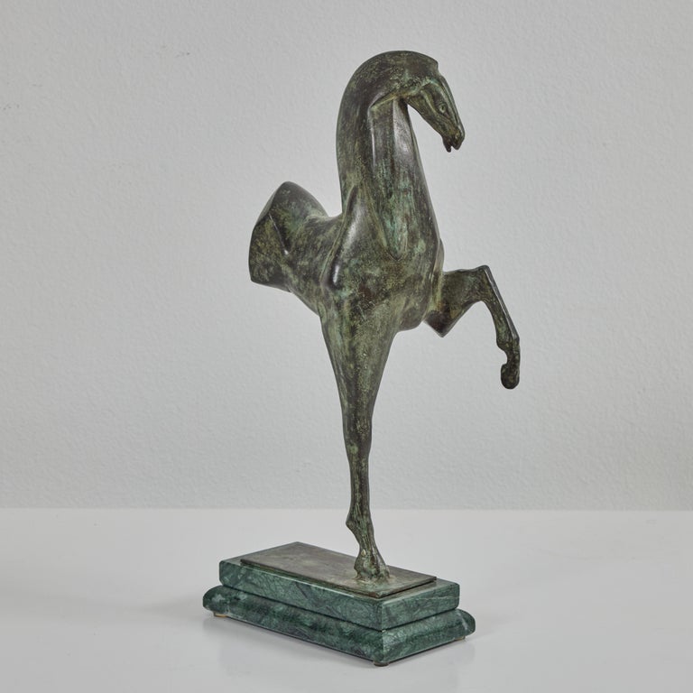 "Cavallo" Bronze on Marble by Claudio Nicoli '1958-' For Sale at 1stDibs