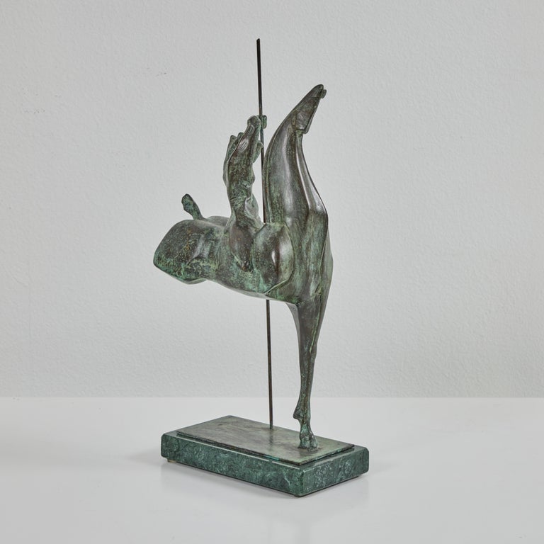 "Cavallo E Cavalier" Bronze Sculpture by Claudio Nicoli For Sale at 1stDibs