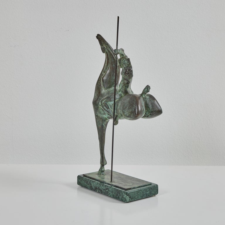 "Cavallo E Cavalier" Bronze Sculpture by Claudio Nicoli For Sale at 1stDibs