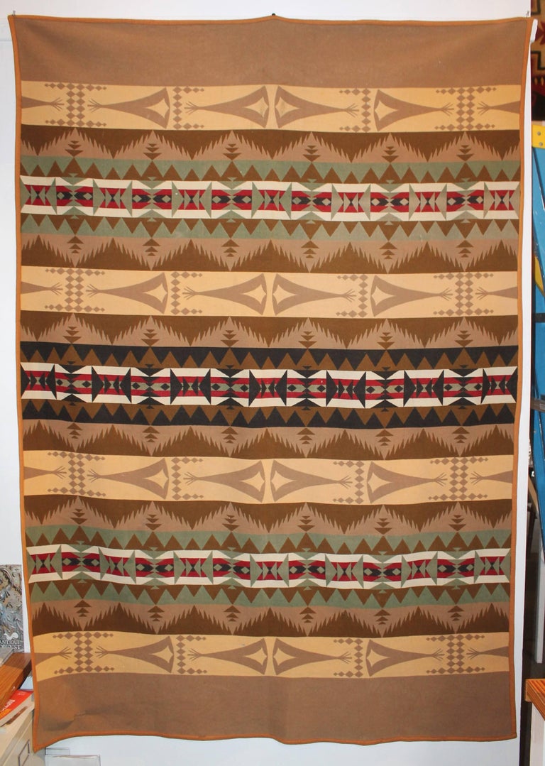 Cayuse Tee Pee Pendleton Indian Blanket at 1stDibs