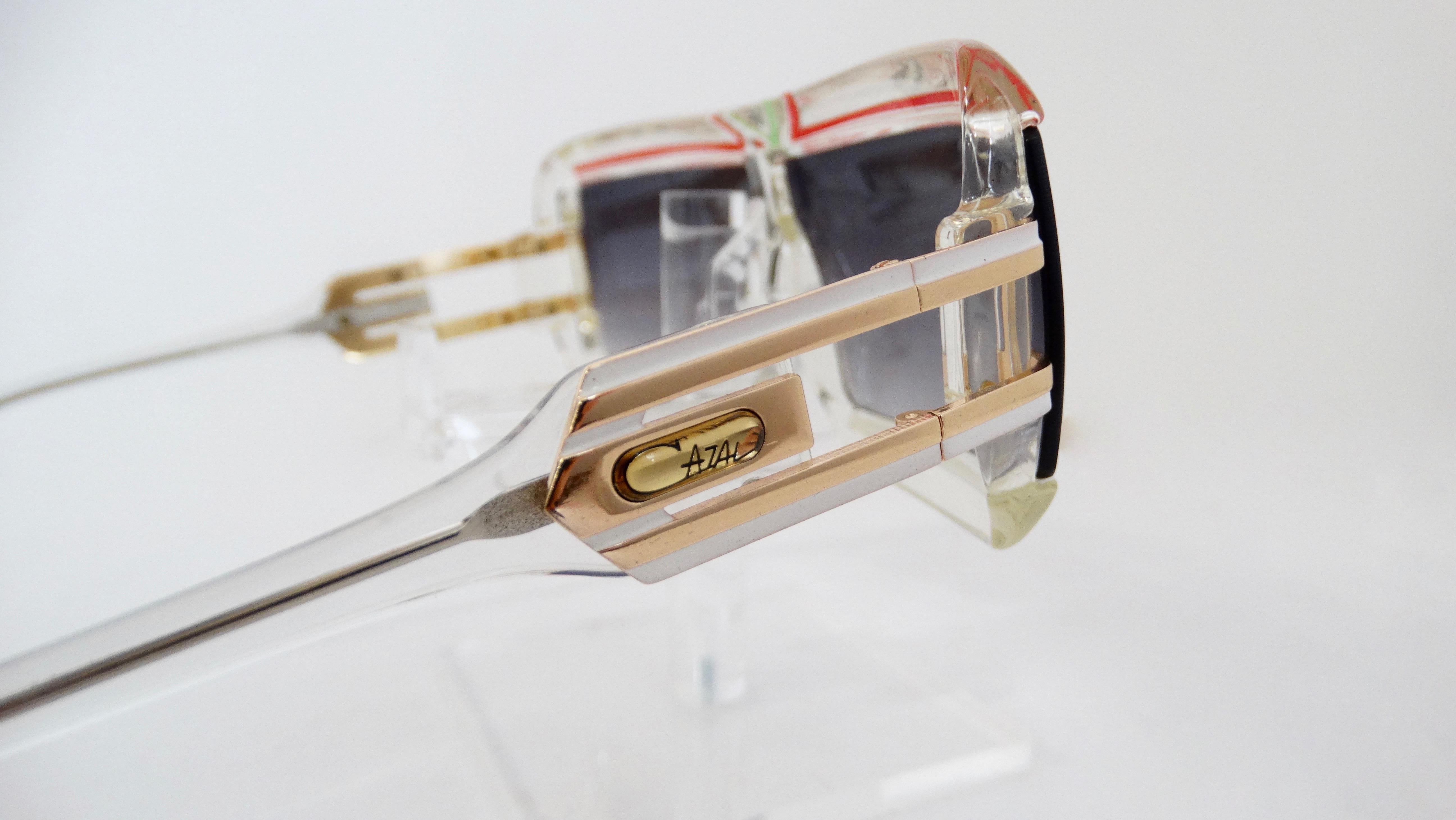 Cazal 1980s Shield Sunglasses at 1stDibs | johnny quid sunglasses ...