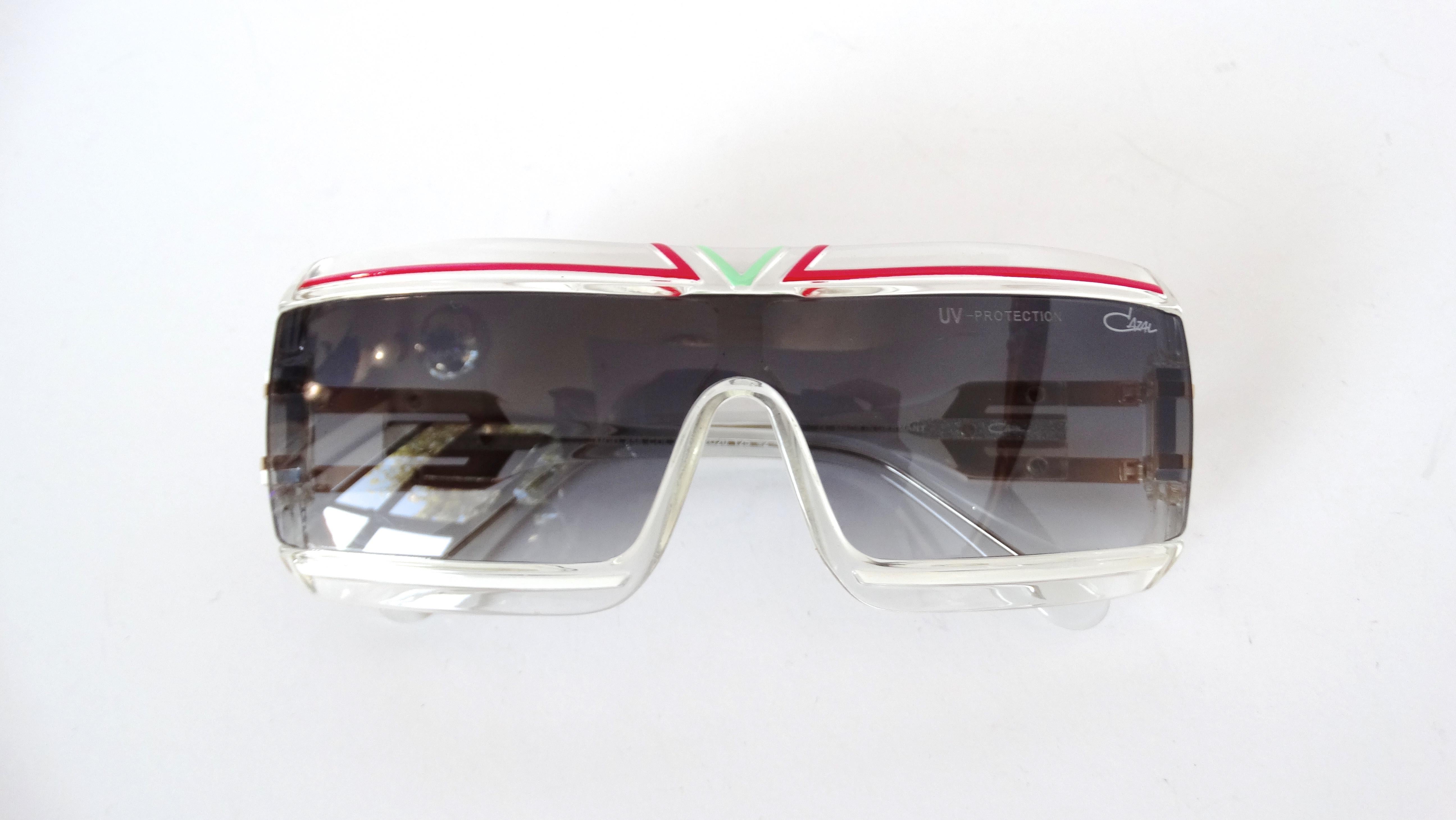 Cazal 1980s Shield Sunglasses at 1stDibs | johnny quid sunglasses ...