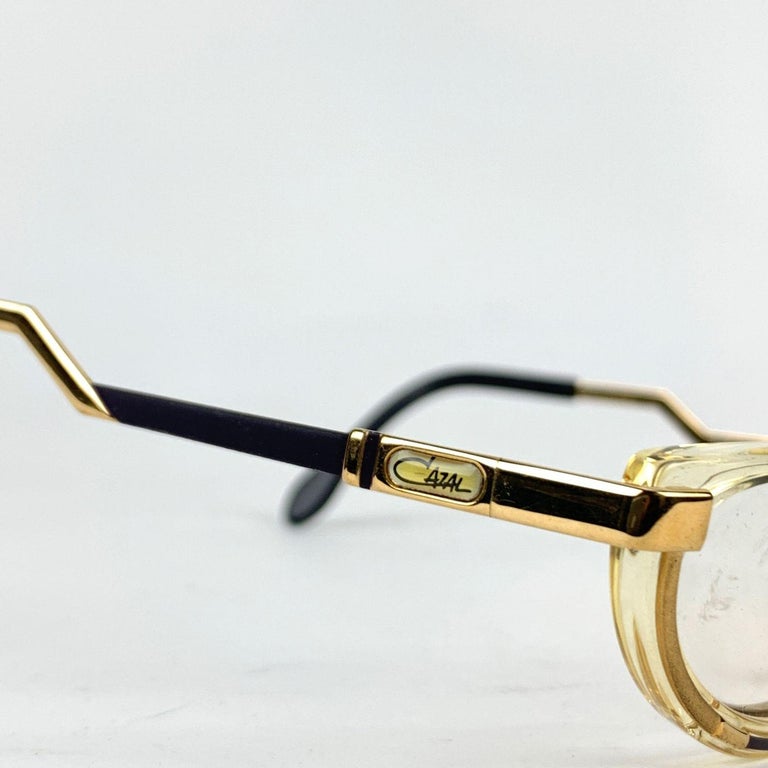 Cazal Vintage Eyeglasses 641 Clear Black 5127 140 Mm West Germany For