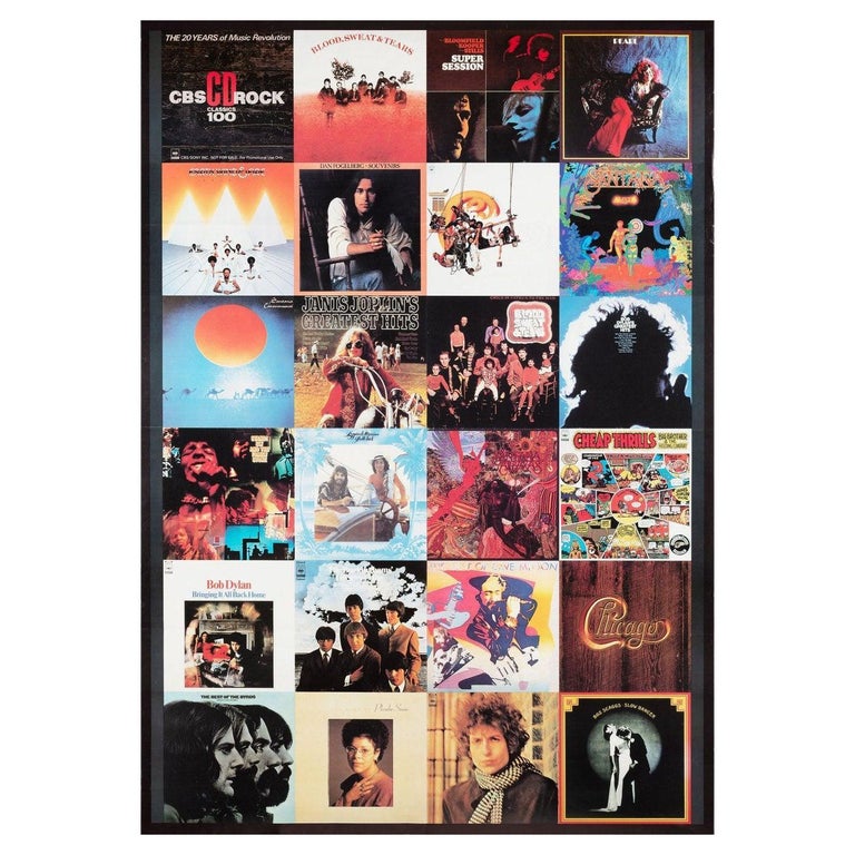CBS CD Rock 1 00 1987 Japanese A1 Poster For Sale at 1stDibs