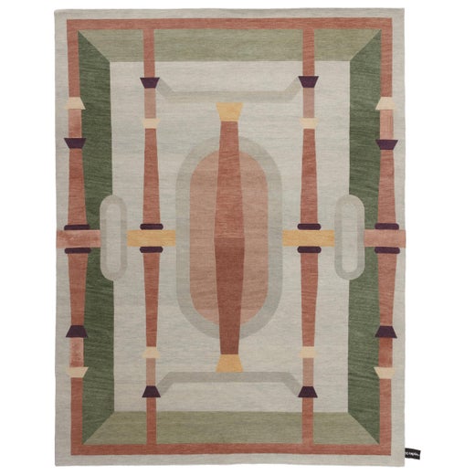cc tapis RAAG RECTANGULAR GRID 3 DOSHI LEVIEN Rug in Stock For Sale at 1stDibs