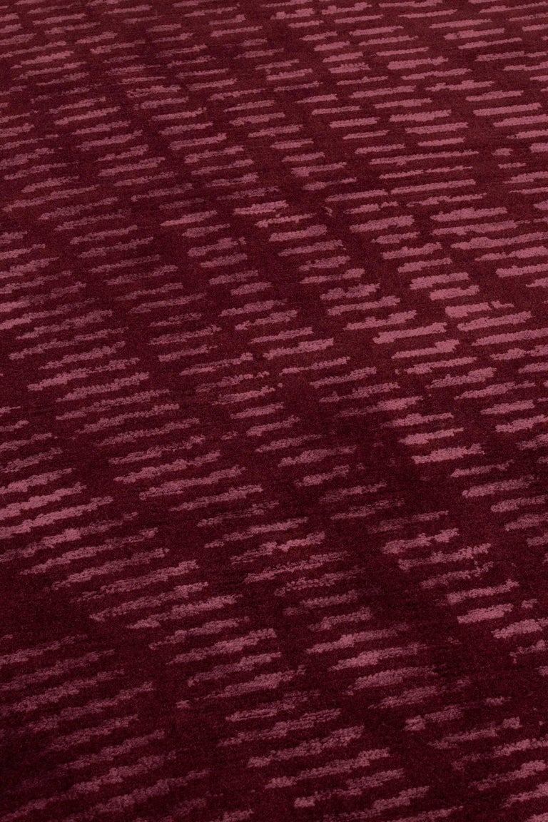 cc-tapis Moire' Collection Quadratic Burgundy by Objects of Common ...
