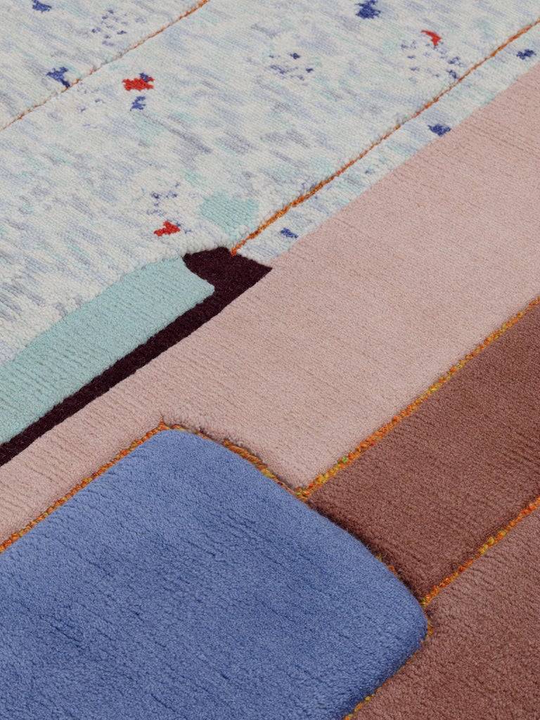 CC Tapis Patcha Runner Handmade Standard Rug by Patricia Urquiola For Sale at 1stDibs