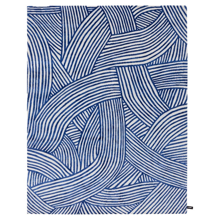 cc-tapis Rug Inky Dhow by Bethan Gray in Blue For Sale at 1stDibs