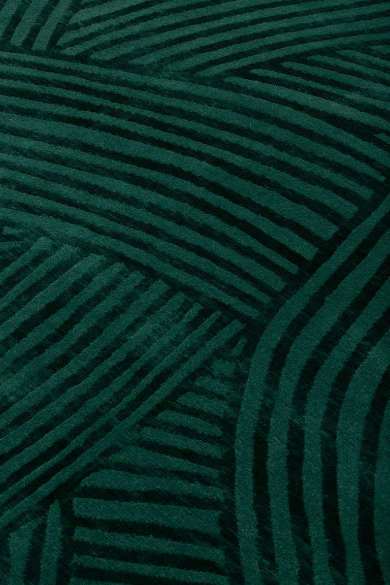 cc-tapis Rug Inky Dhow Green by Bethan Gray For Sale at 1stDibs