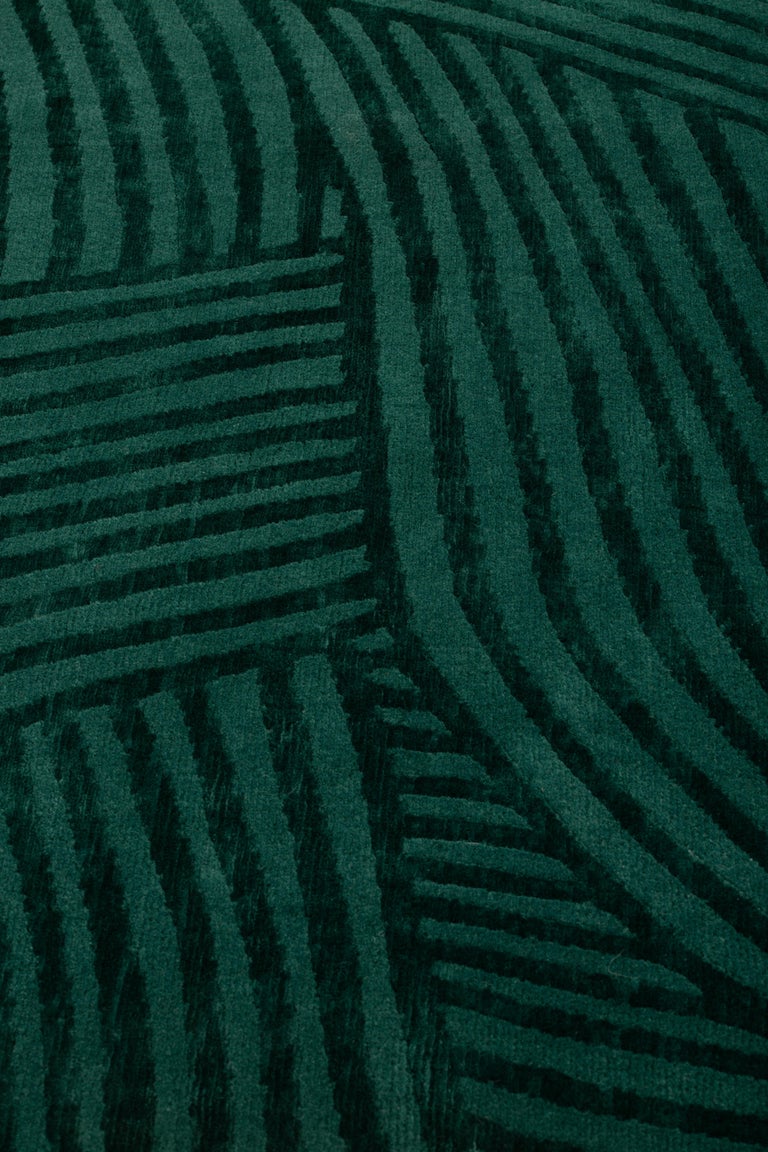 cc-tapis Rug Inky Dhow Green by Bethan Gray For Sale at 1stDibs