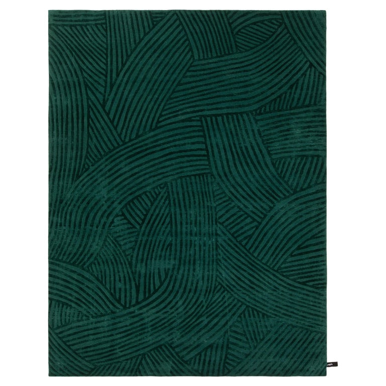 cc-tapis Rug Inky Dhow Green by Bethan Gray For Sale at 1stDibs