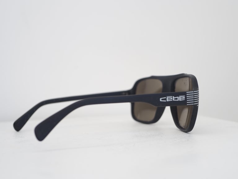 Cèbè vintage black sunglasses For Sale at 1stDibs