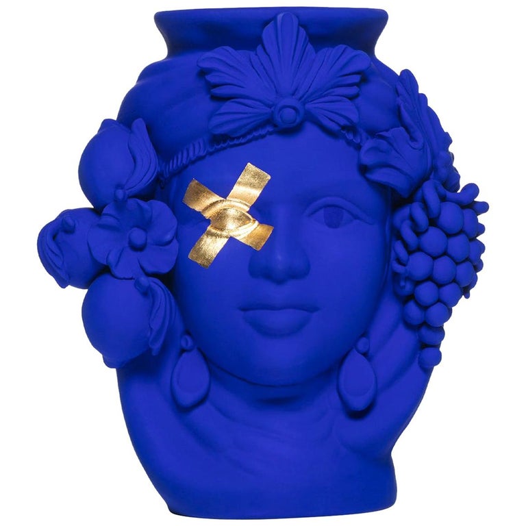Cecì Blue Oltremare Vase For Sale at 1stDibs