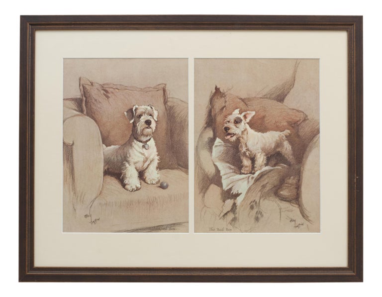 Cecil Aldin Dog Print, the Good Boy and the Bad Boy For Sale at 1stDibs
