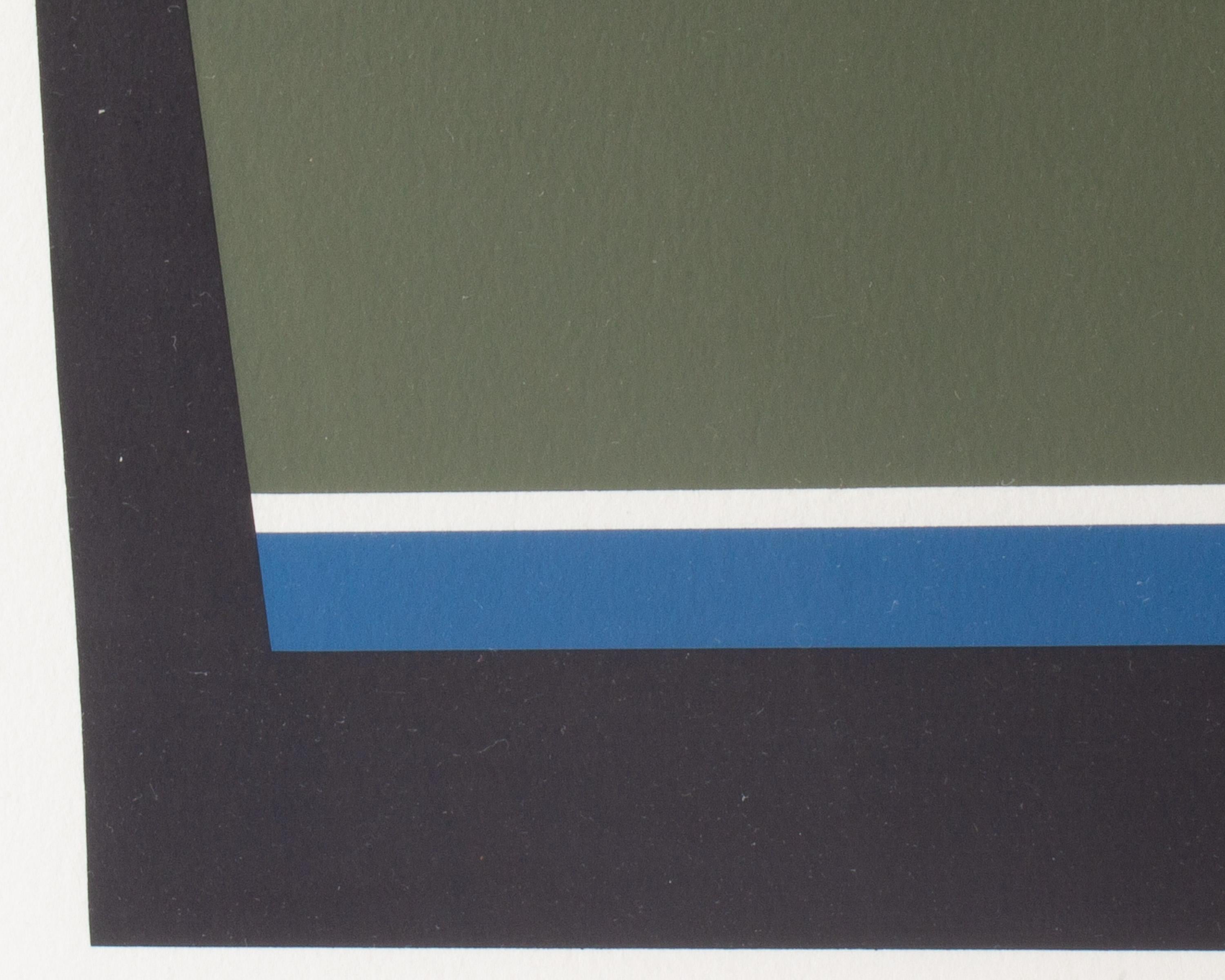 Cecil King Signed 1970 “Berlin Suite IV” Minimalist Serigraph Print For ...