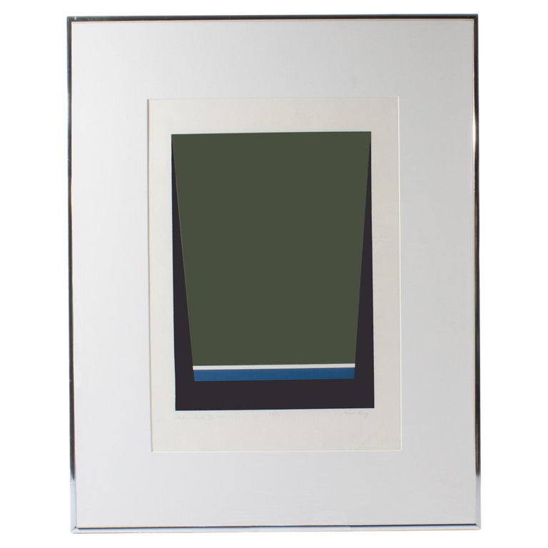 Cecil King Signed 1970 “Berlin Suite IV” Minimalist Serigraph Print For ...