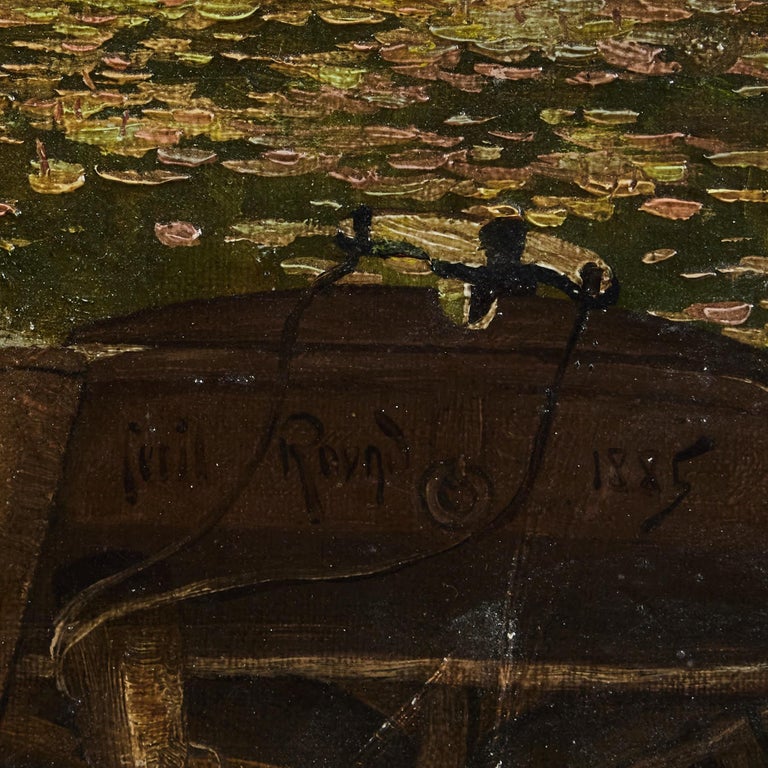 Cecil Round, A Peep through The Boathouse, East Bilney Hall, signed and ...