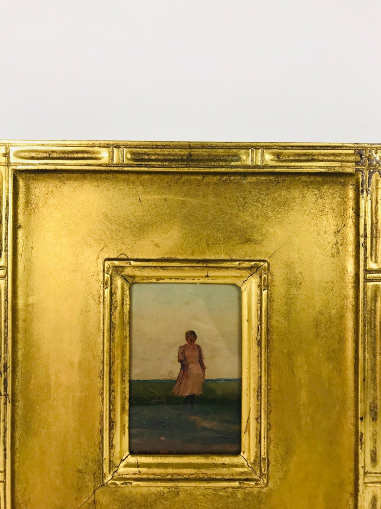 "Cecile Baxter" Elijah Baxter Oil on Board at 1stDibs