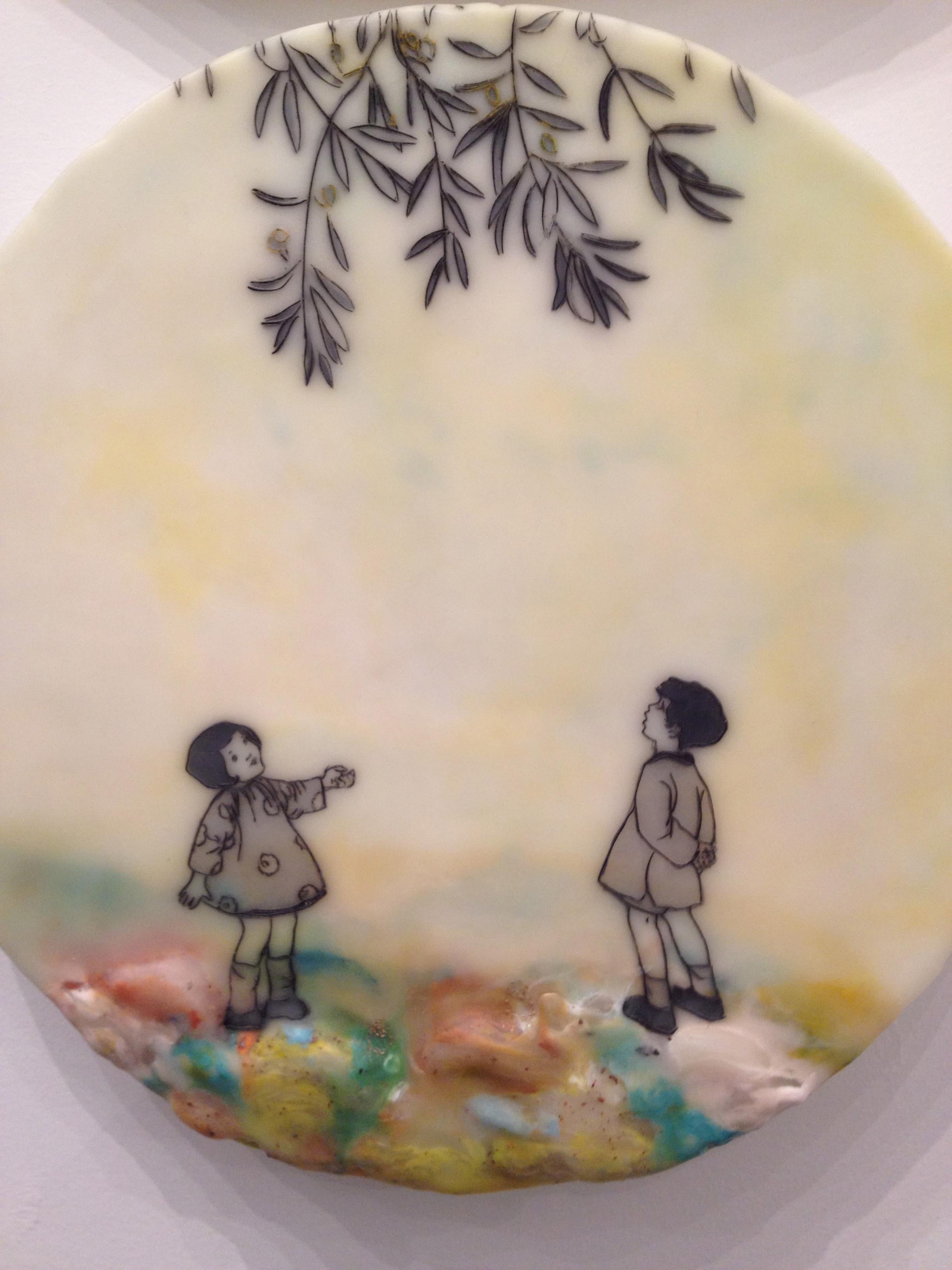 Cecile Chong - Branches Everywhere, Circular Encaustic Paintings in ...