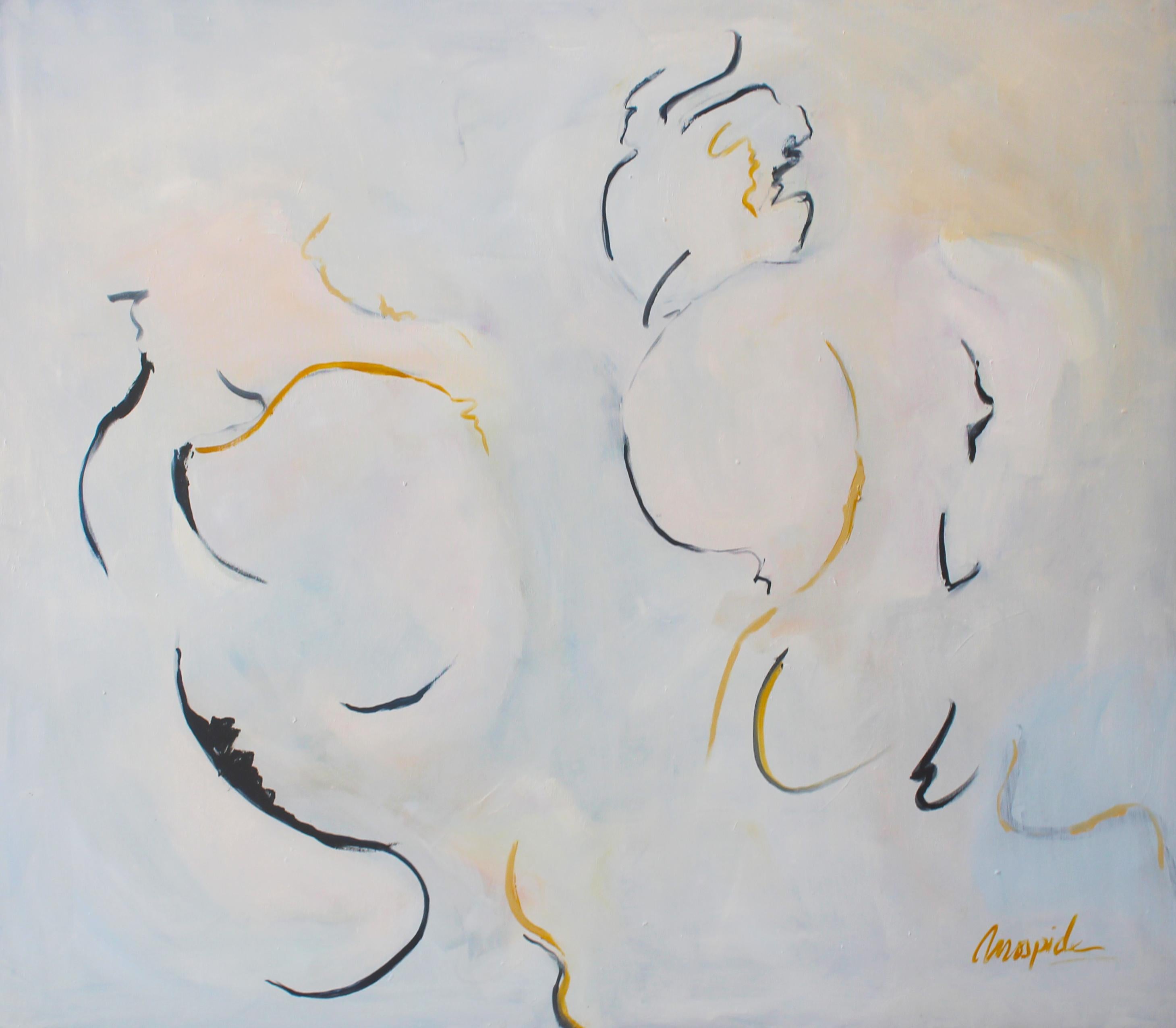 Maurice Potier - French 20th Century Abstract painting of a still life ...