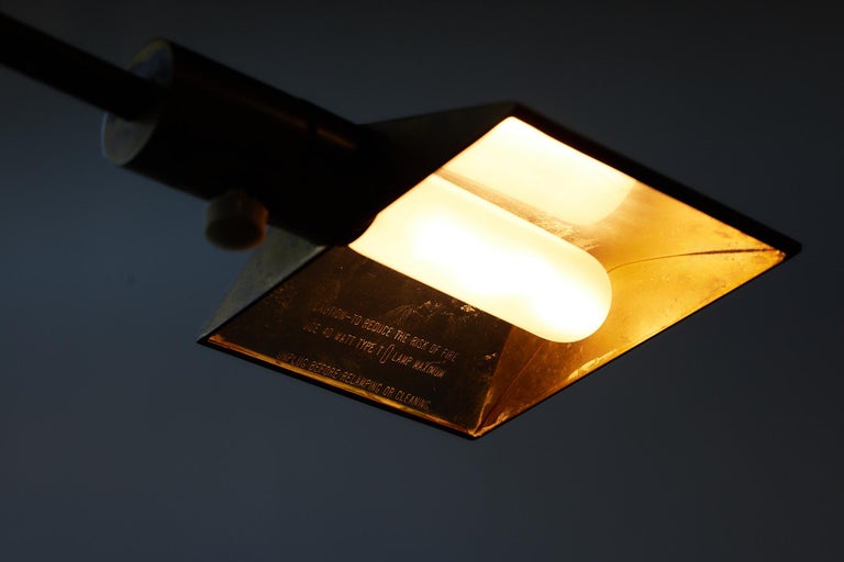 Cedric Hartman Brass Floor Lamp at 1stDibs