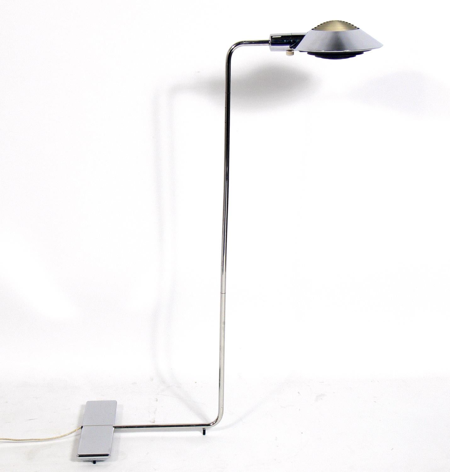 Cedric Hartman Chrome Floor Lamp at 1stDibs