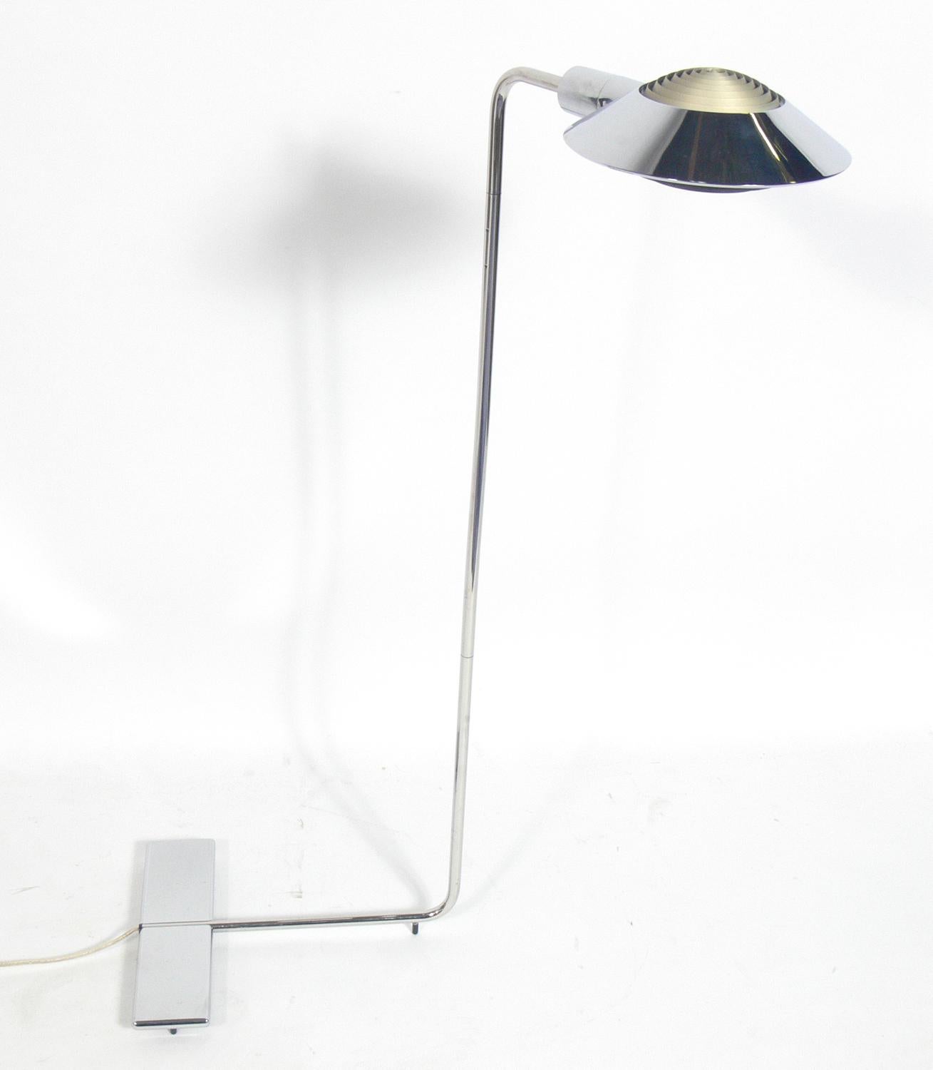 Cedric Hartman Chrome Floor Lamp at 1stDibs