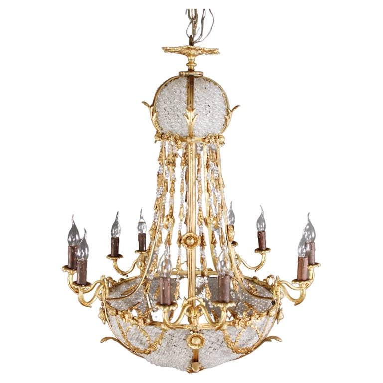 Ceiling Candelabra in Louis XVI Style For Sale at 1stDibs