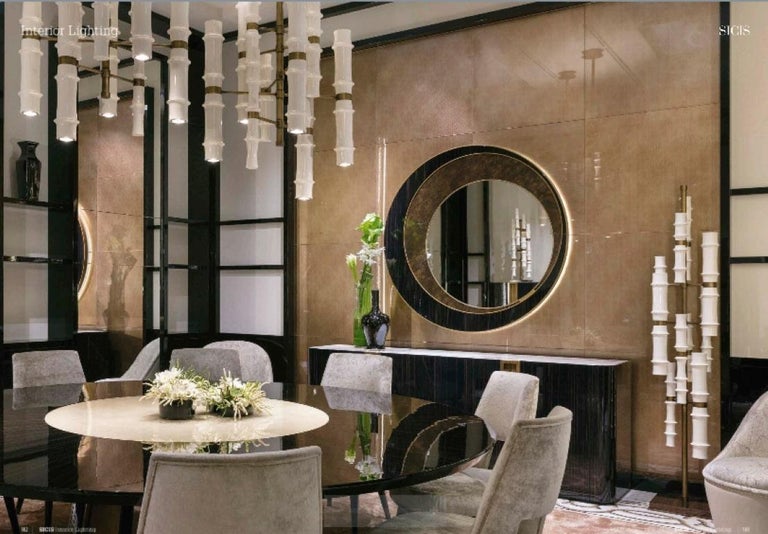 Ceiling Lamp Bronzed Metal Frame Elemts Antique Bronze Finish Decorated ...