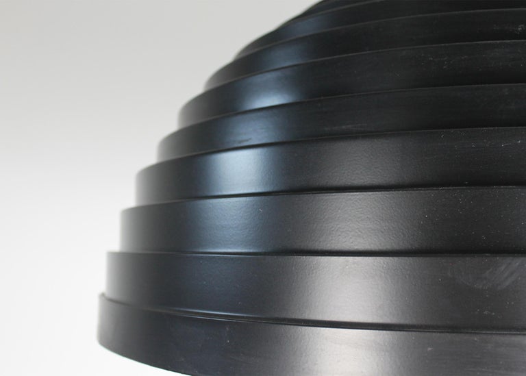 Elio Martinelli Step Ceiling Lamp in Black Lacquered Metal by ...