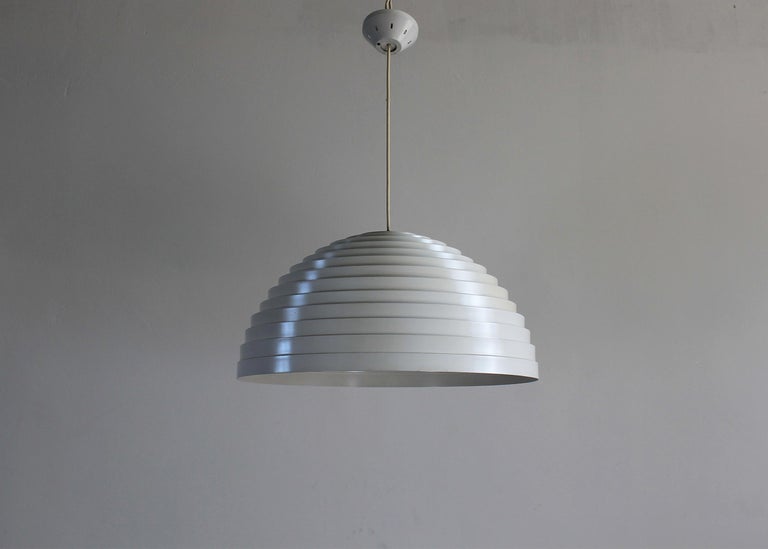 Step Ceiling Lamp in White Lacquered Metal by Martinelli Luce 1977 ...