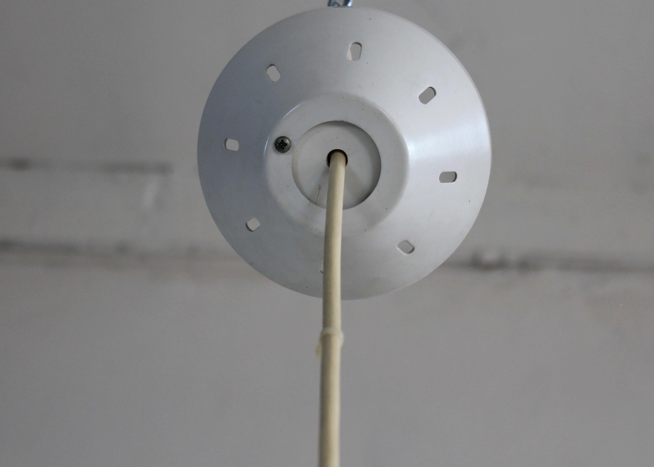 Elio Martinelli Step Ceiling Lamp in White Lacquered Metal by ...