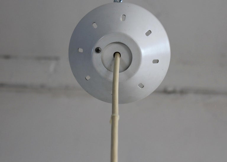 Step Ceiling Lamp in White Lacquered Metal by Martinelli Luce 1977 ...